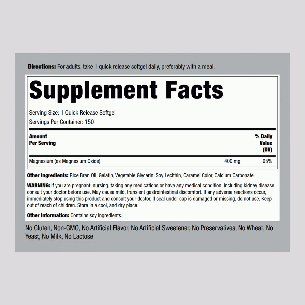 Non-GMO magnesium for total relief