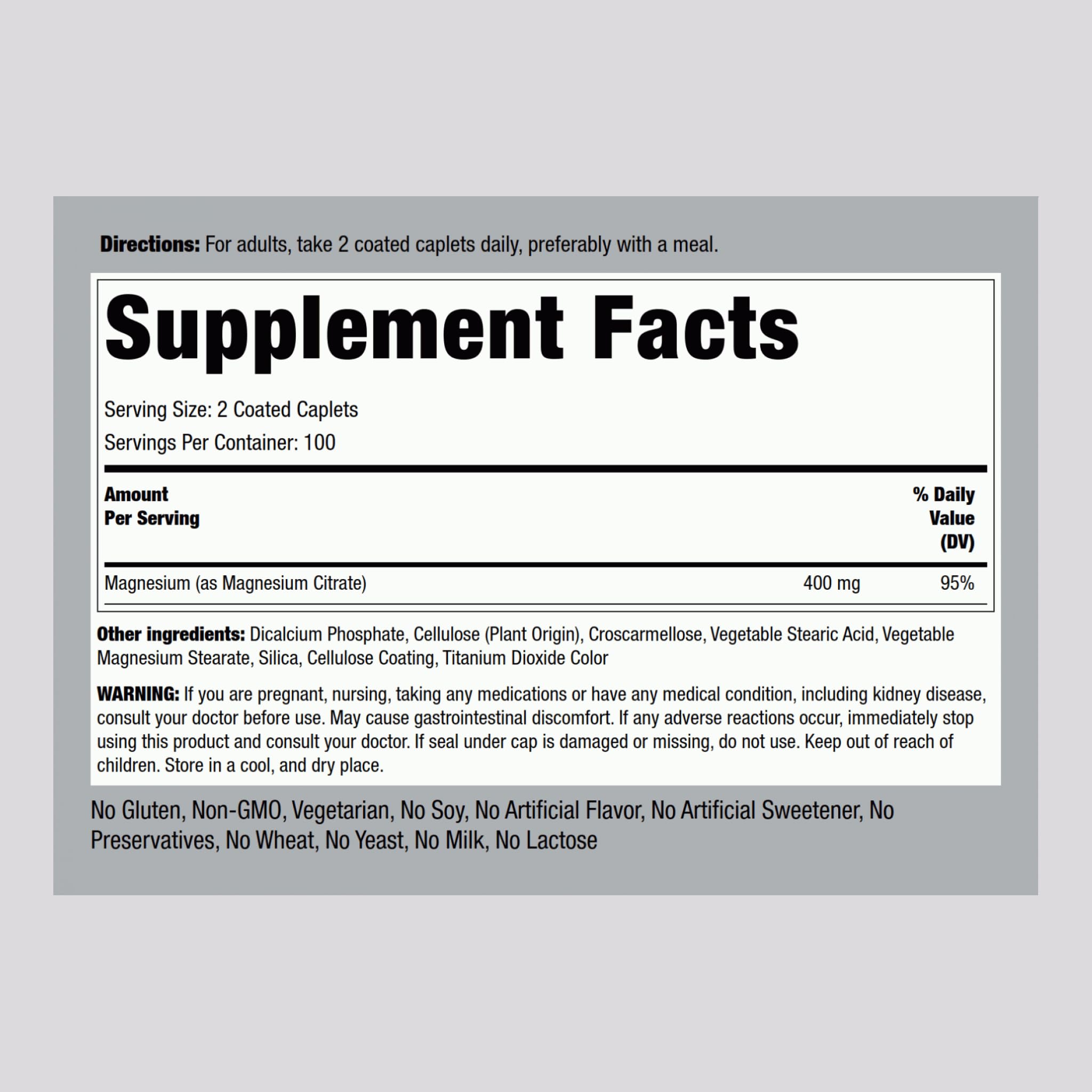 non-GMO magnesium for total relief