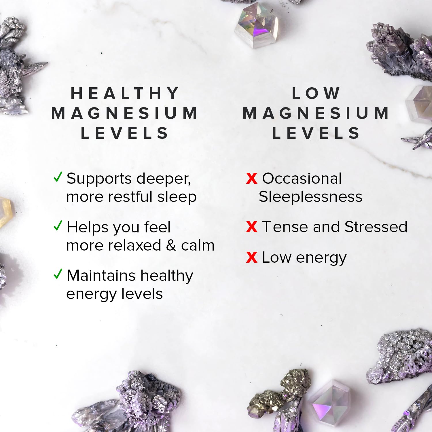 Non-GMO magnesium for wellness