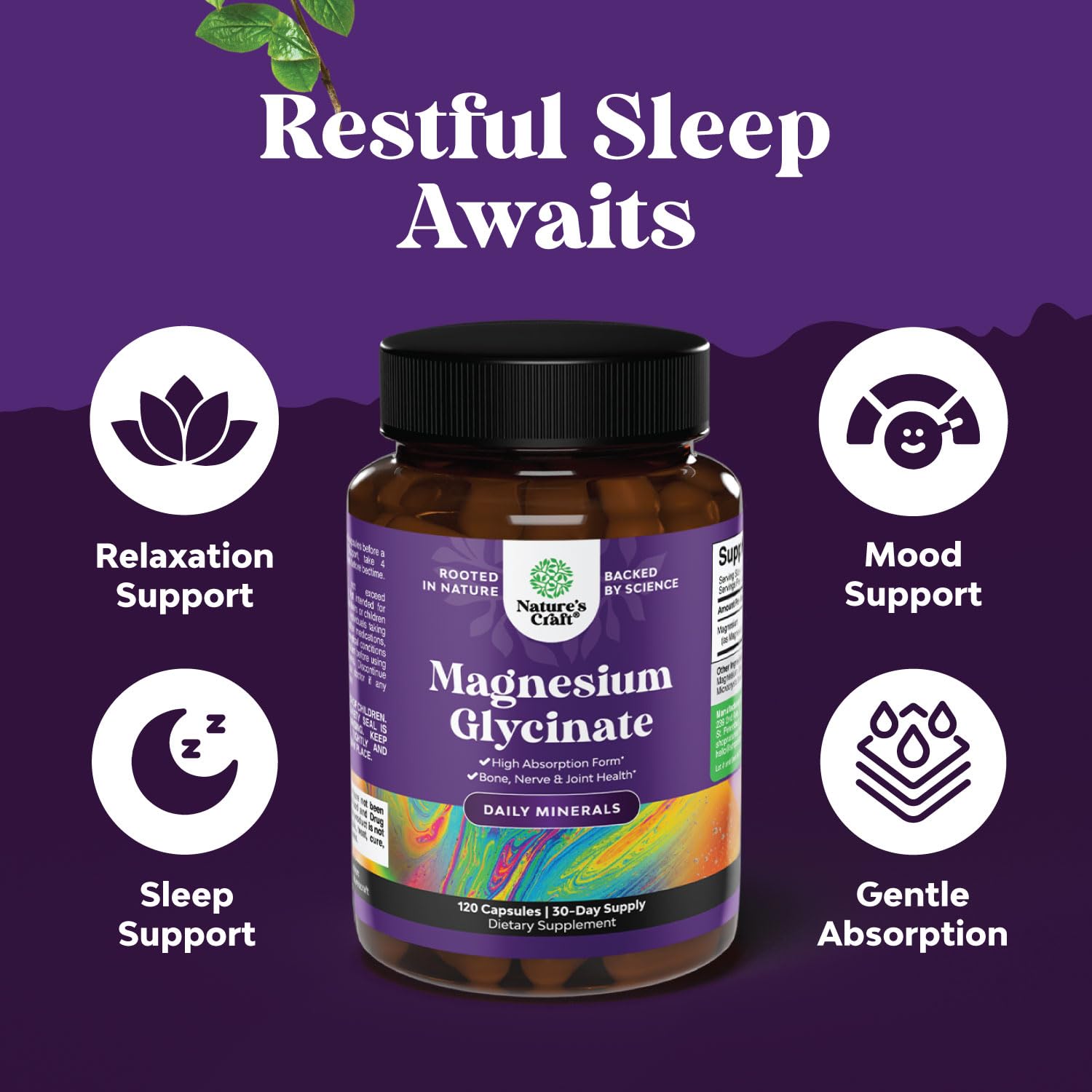 Non-GMO magnesium glycinate 500mg