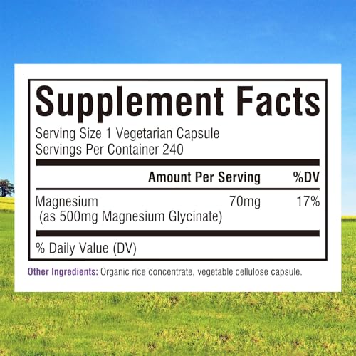 non-GMO magnesium glycinate capsules