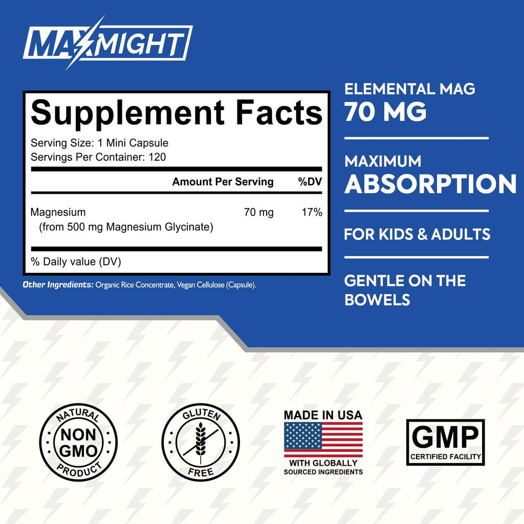 non-GMO magnesium glycinate capsules