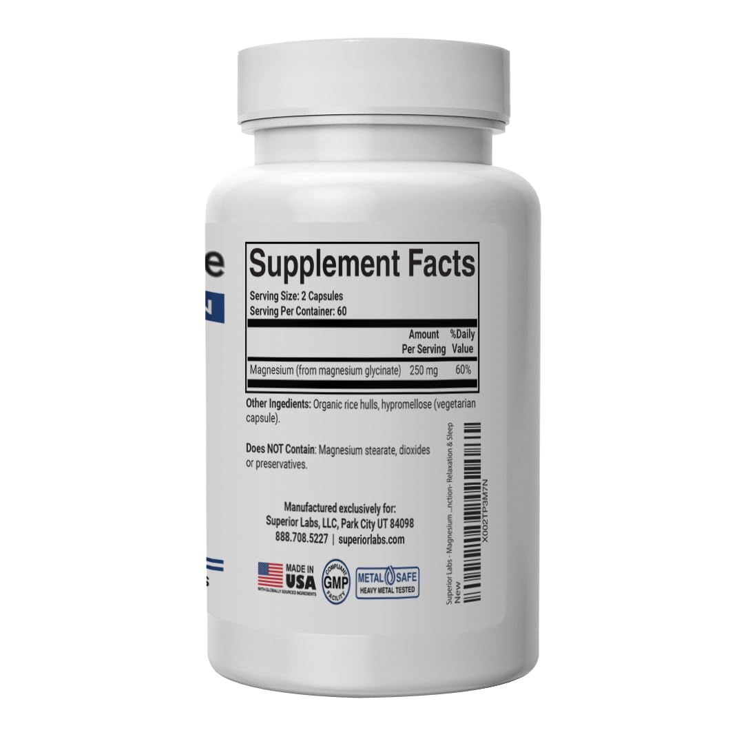 non-GMO magnesium glycinate capsules