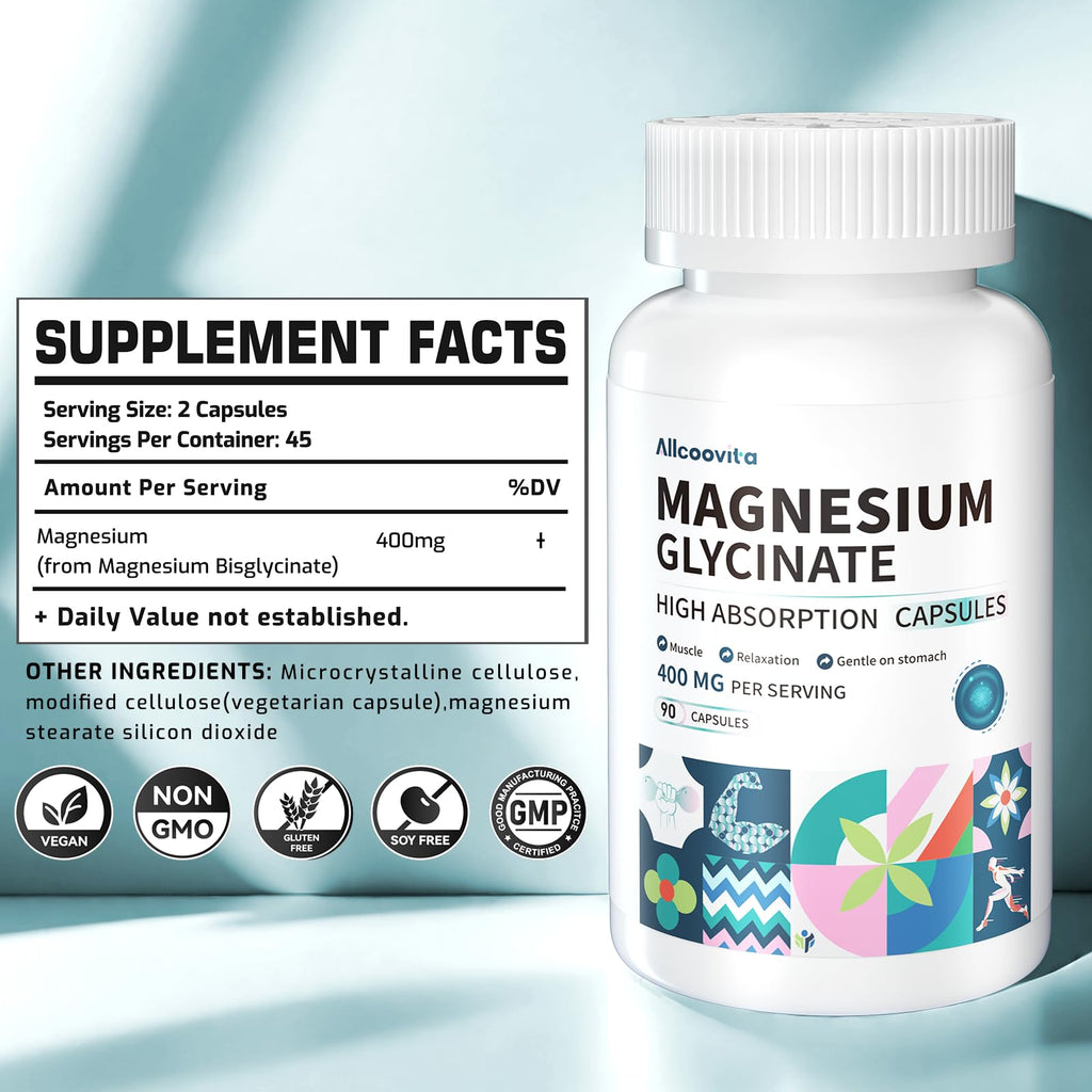 non-GMO magnesium glycinate capsules