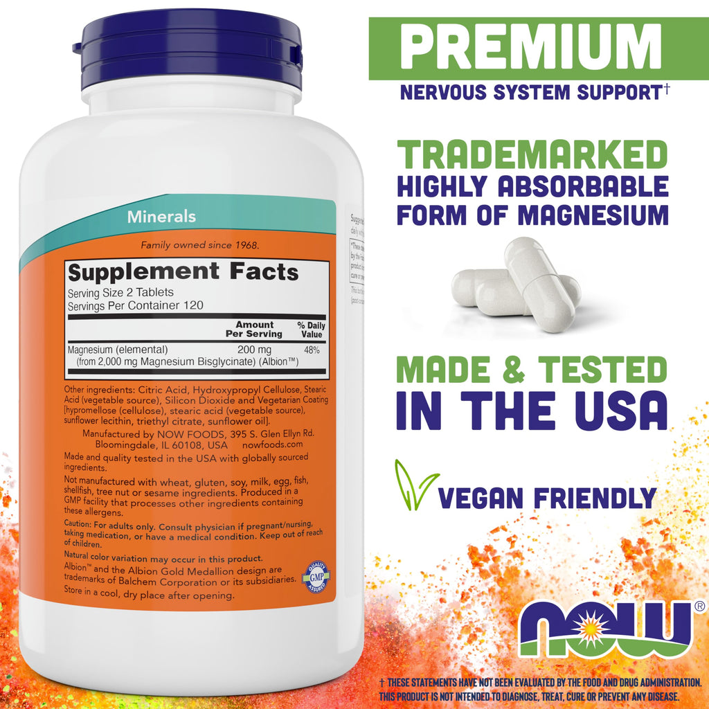 non-GMO magnesium glycinate tablets