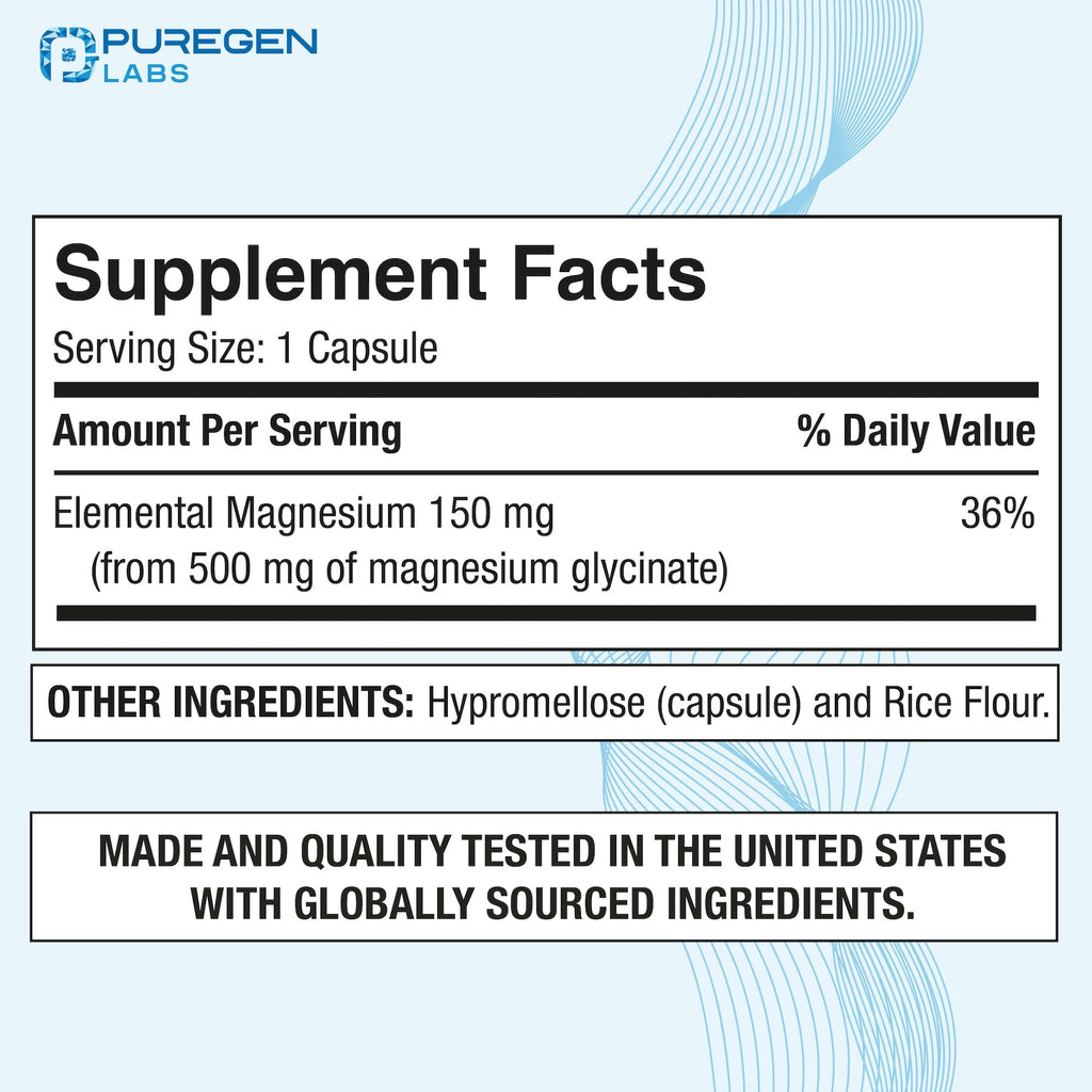 non-GMO magnesium glycinate veggie caps