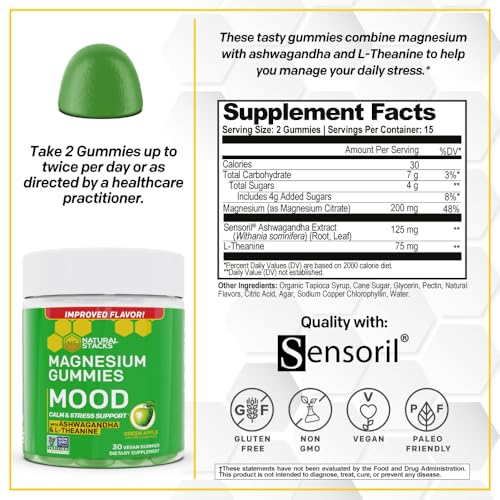 Non-GMO magnesium gummies for calm