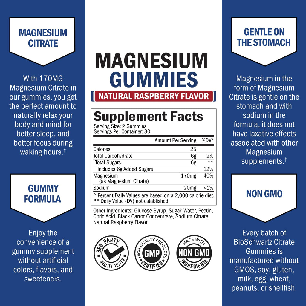 non-GMO magnesium gummies for calm