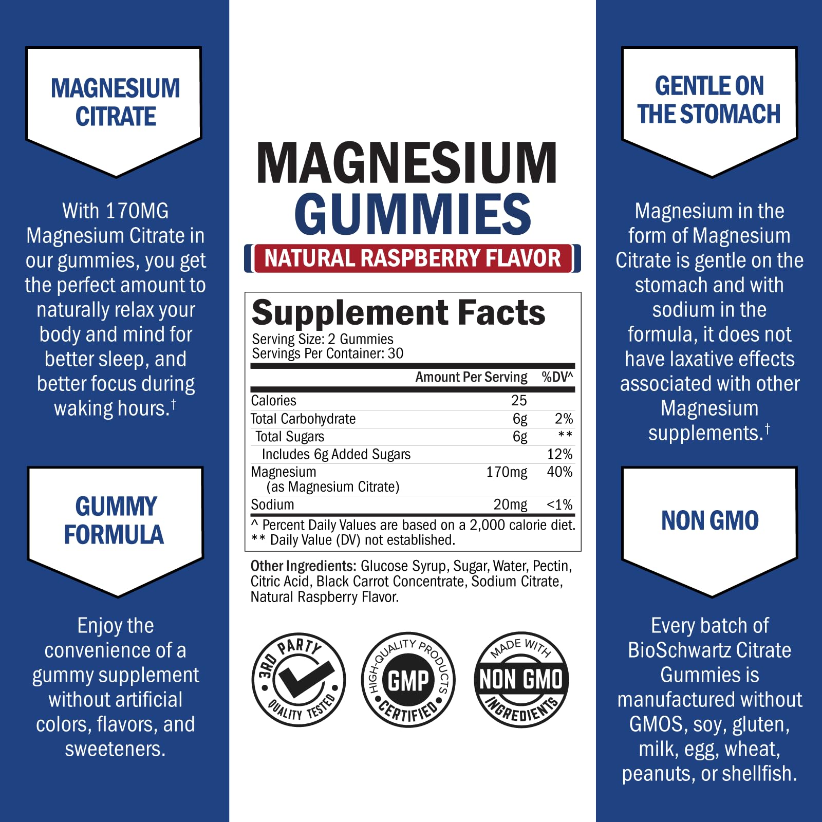 non-GMO magnesium gummies for calm