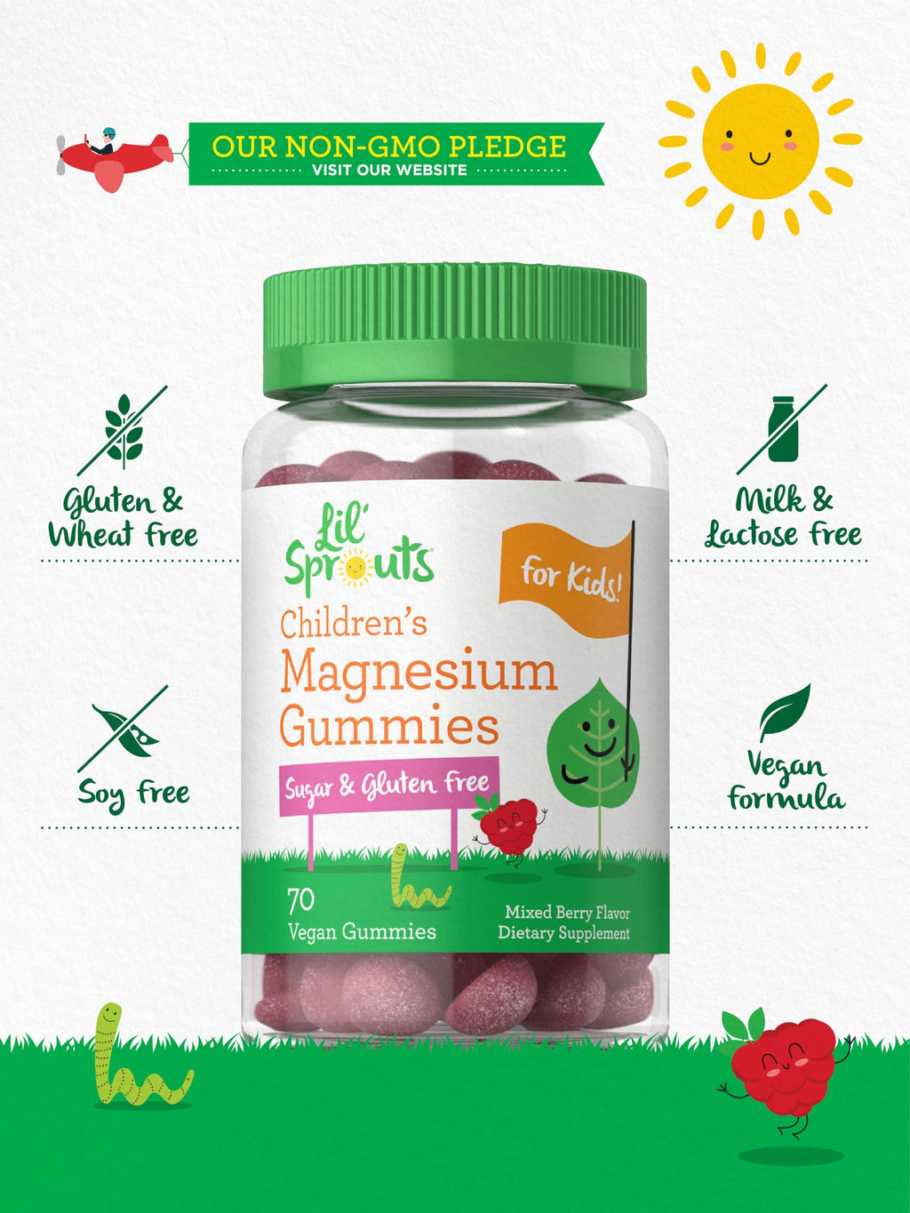 non-GMO magnesium gummies for children