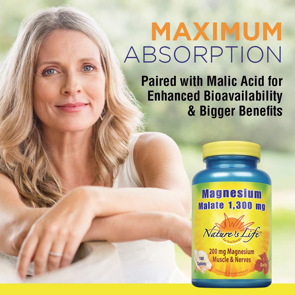 non-GMO magnesium malate 1300mg