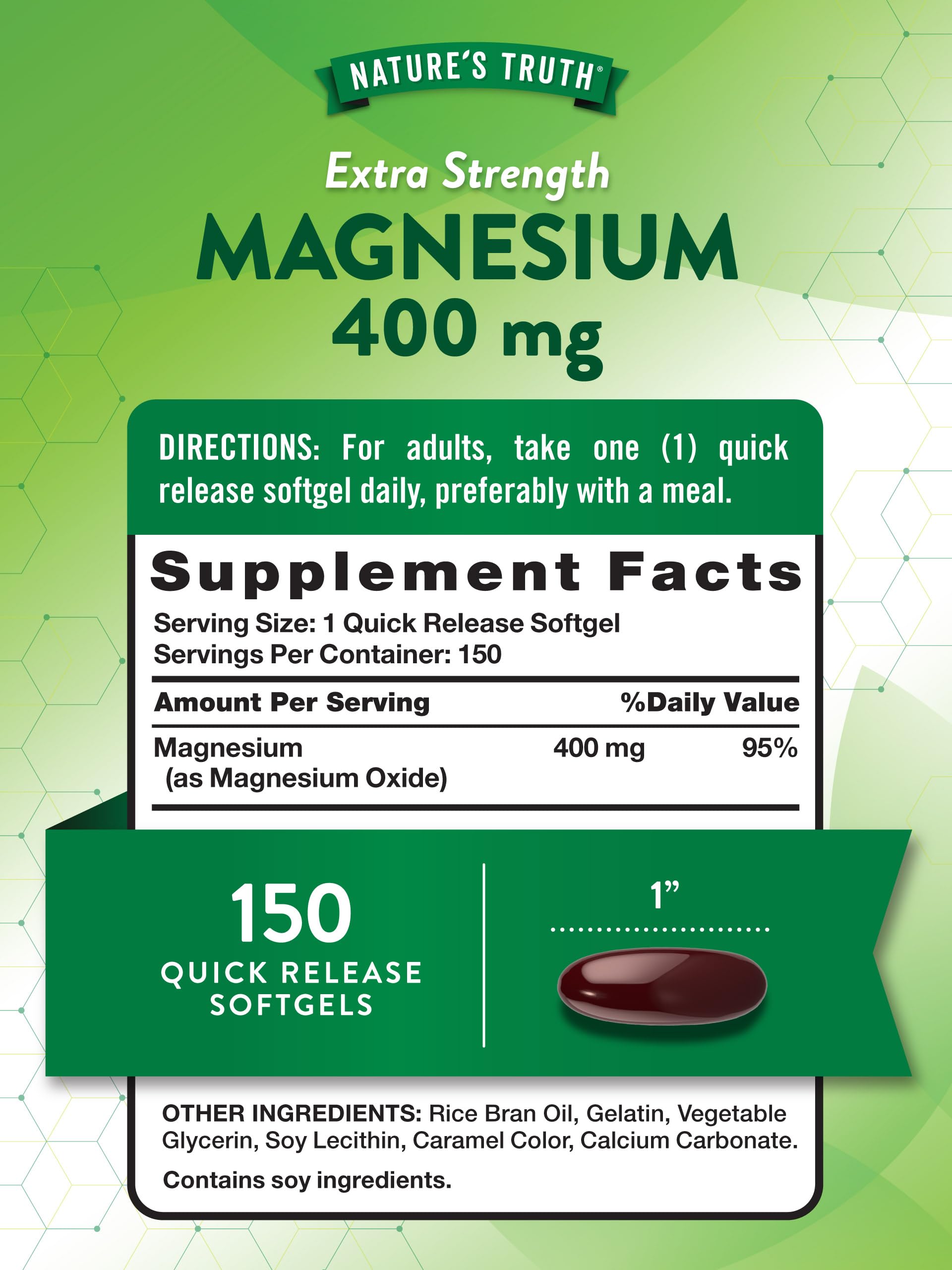non-GMO magnesium softgels for health