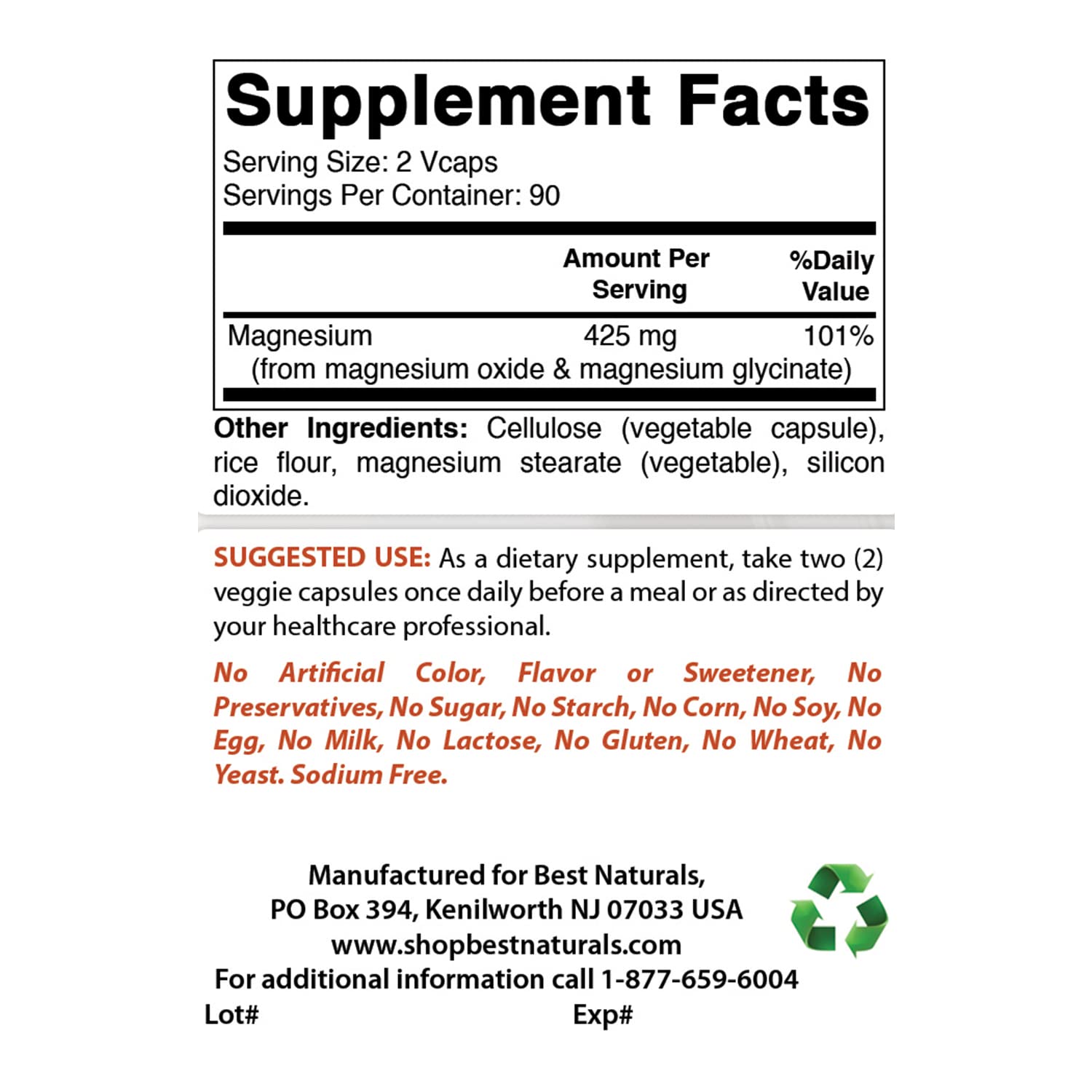 non-GMO magnesium supplement benefits