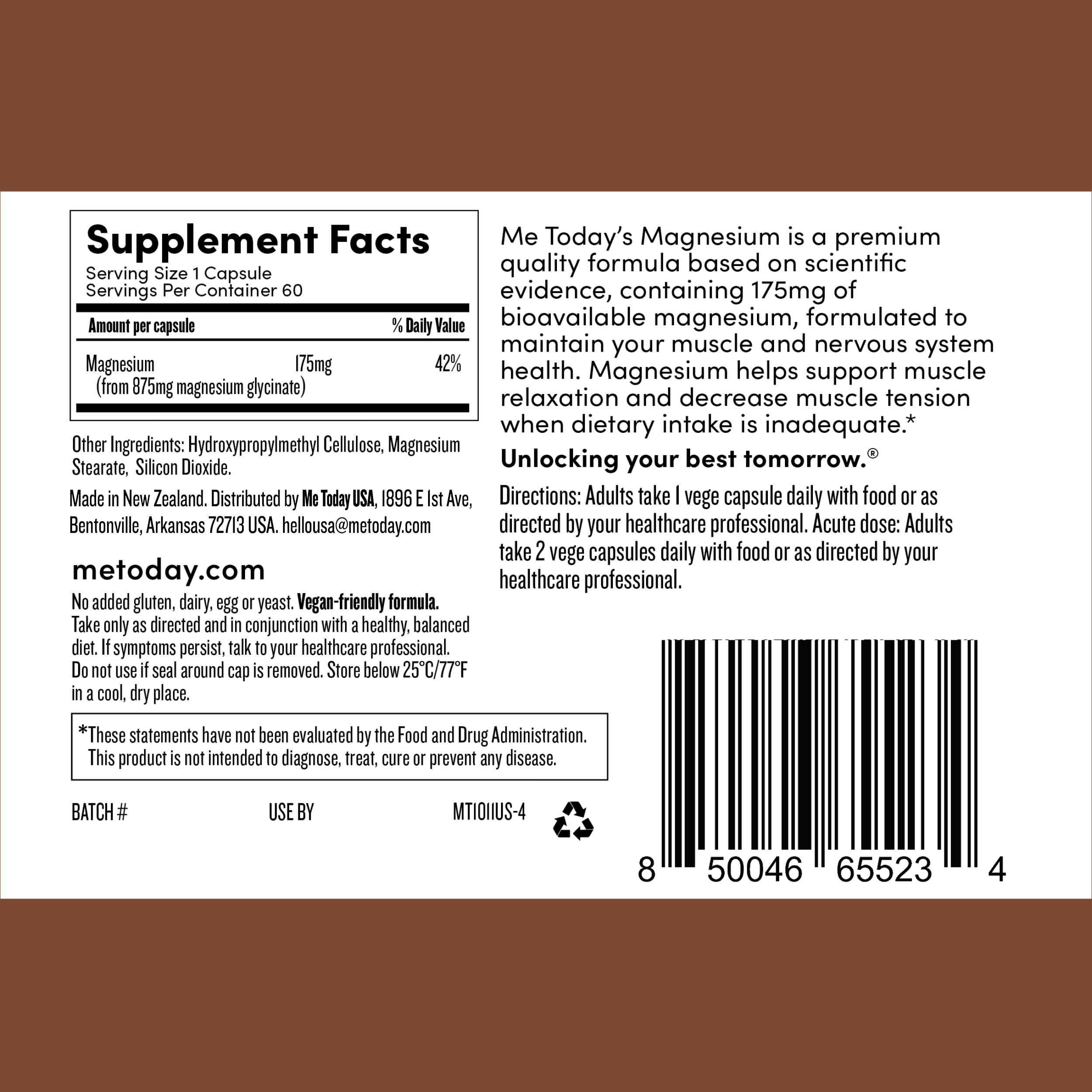non-GMO magnesium supplement for wellness