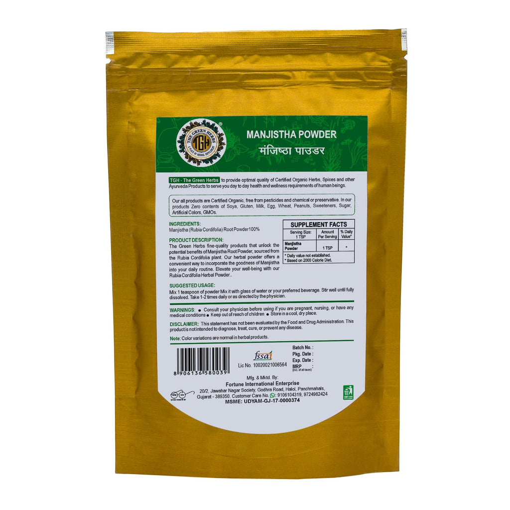 non-GMO manjishtha supplement benefits