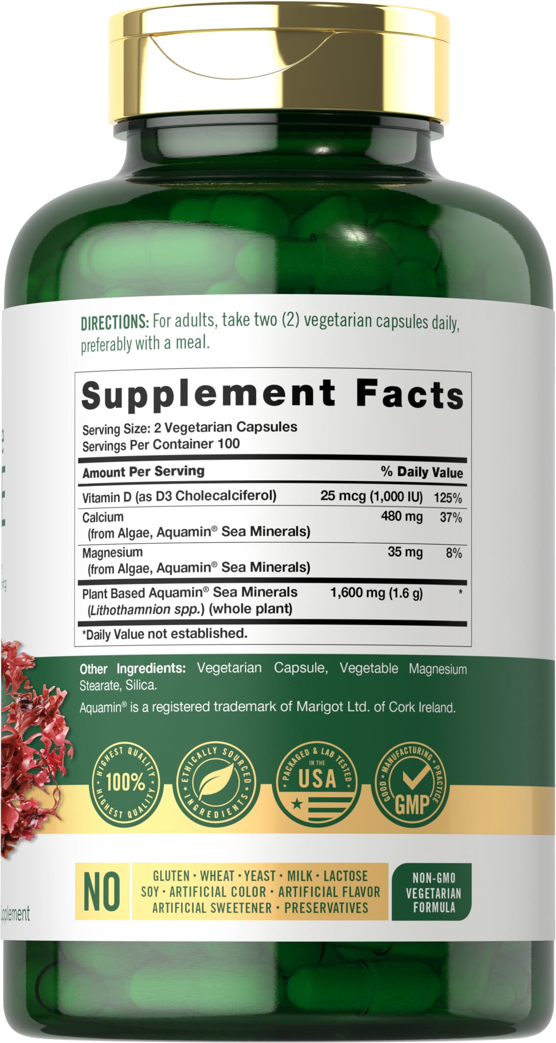 Non-GMO marine algae benefits
