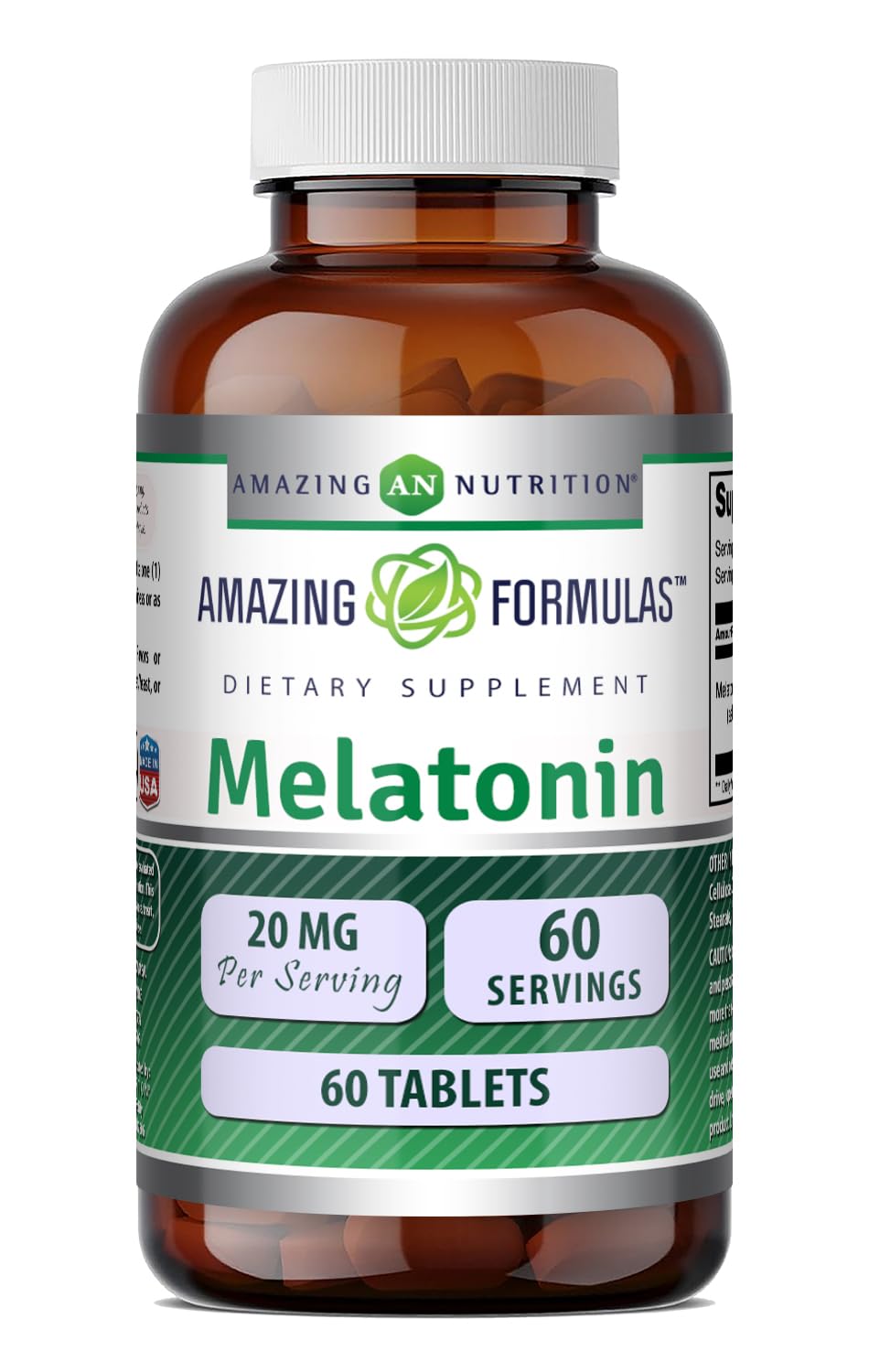 Non-GMO melatonin supplement for relaxation
