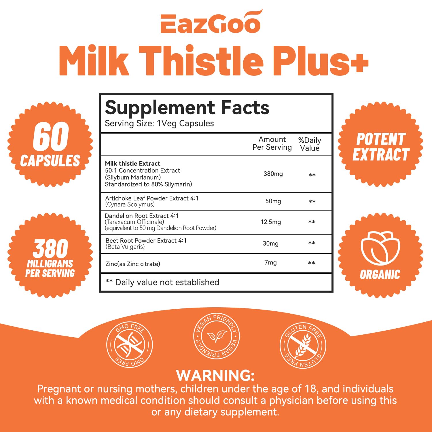 non-GMO milk thistle capsules