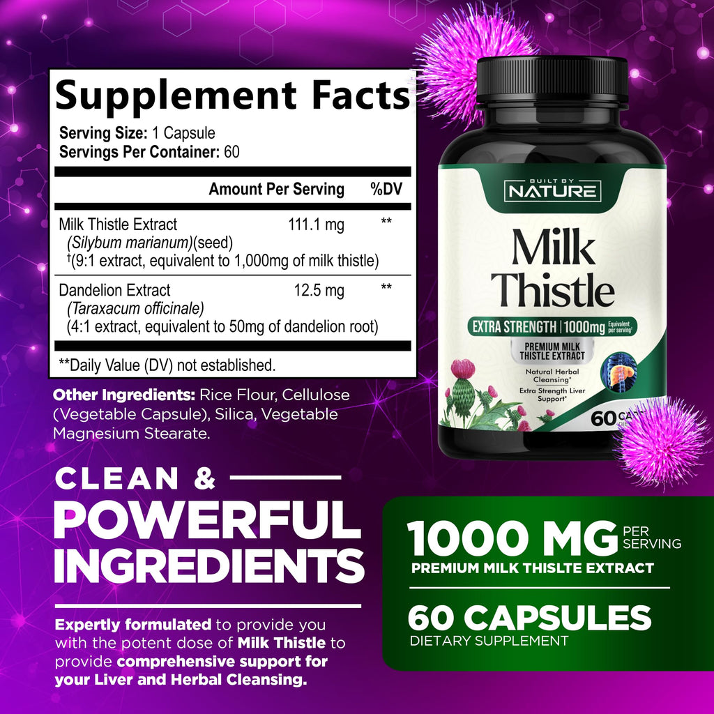 non-GMO milk thistle capsules