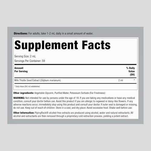 non-GMO milk thistle liquid formula