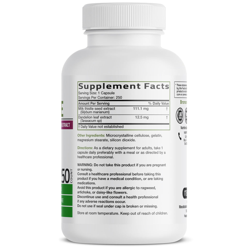non-GMO milk thistle supplement