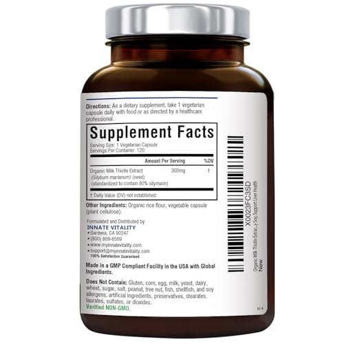 non-GMO milk thistle supplement