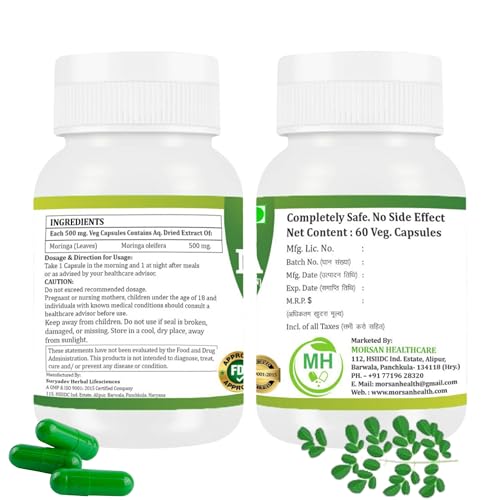 non-GMO moringa capsules for health
