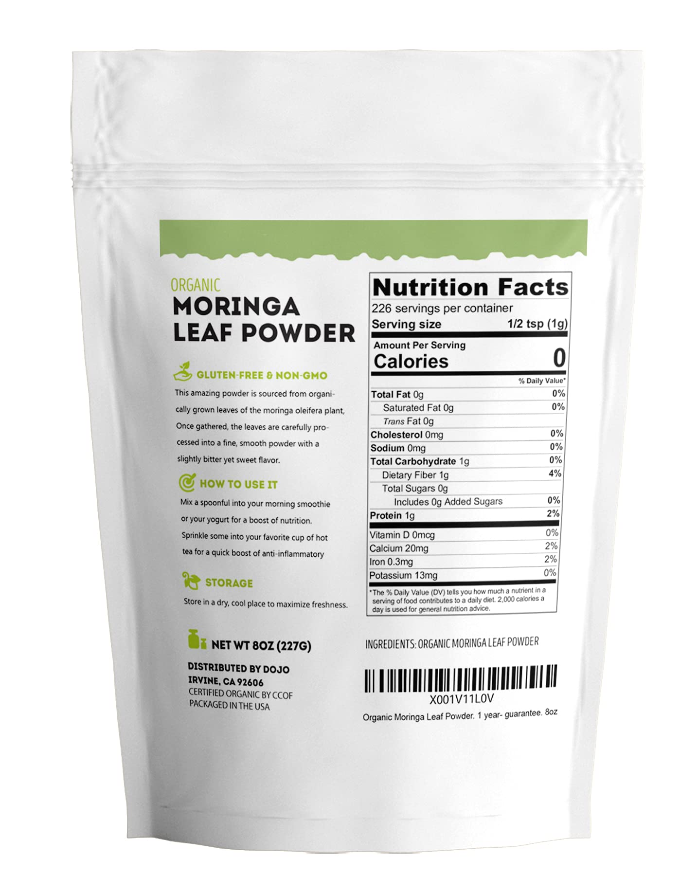 non-GMO moringa for tea preparation