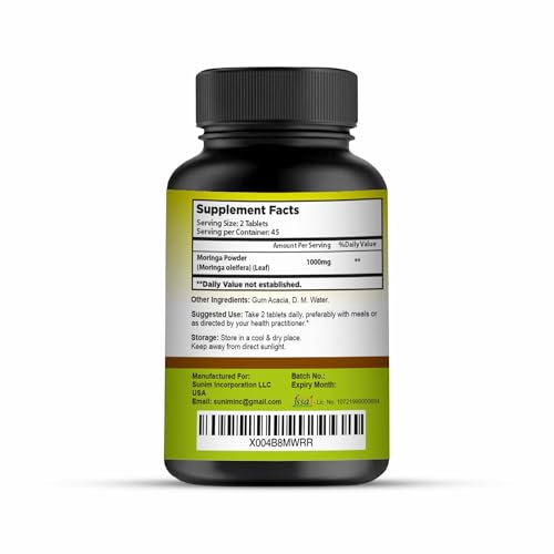non-GMO Moringa leaf tablets for wellness