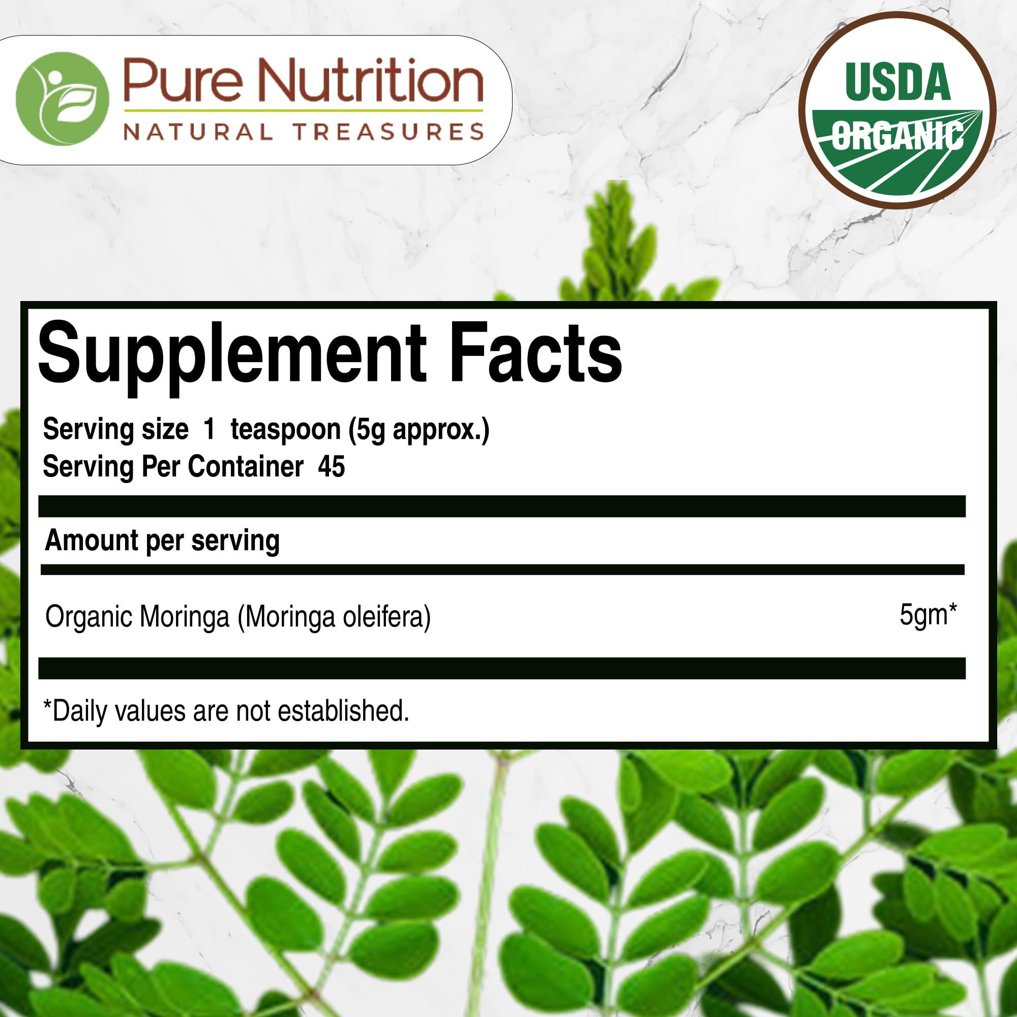 non-GMO moringa powder for health