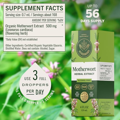 non-GMO motherwort tincture for health