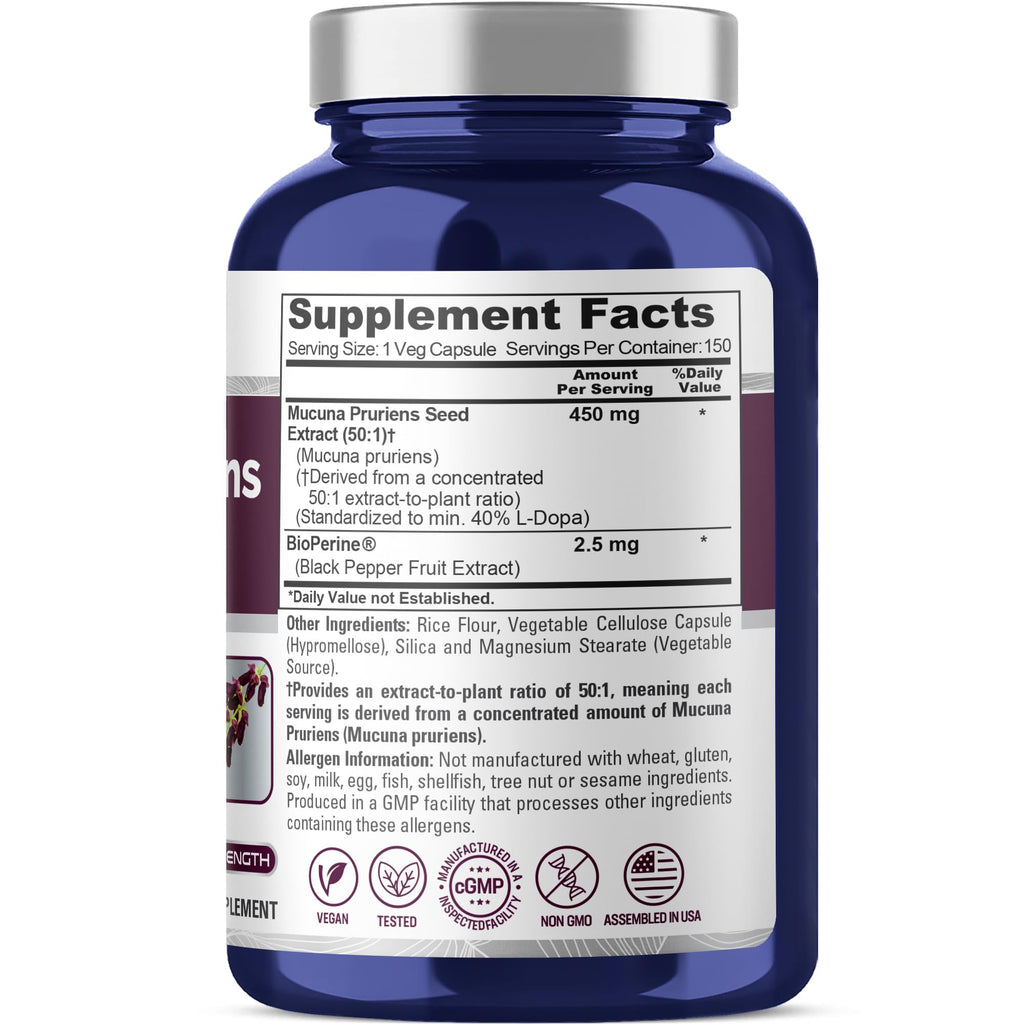 Non-GMO Mucuna Pruriens Vcaps