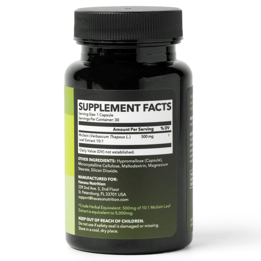 non-GMO mullein capsules for wellness