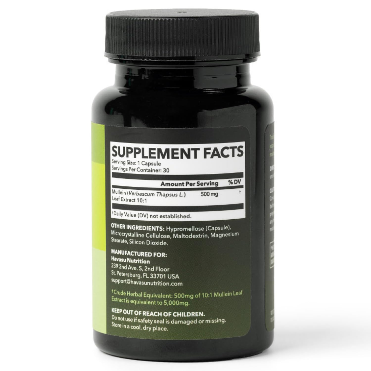 non-GMO mullein capsules for wellness
