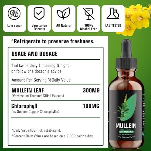non-GMO mullein extract for healthy lungs