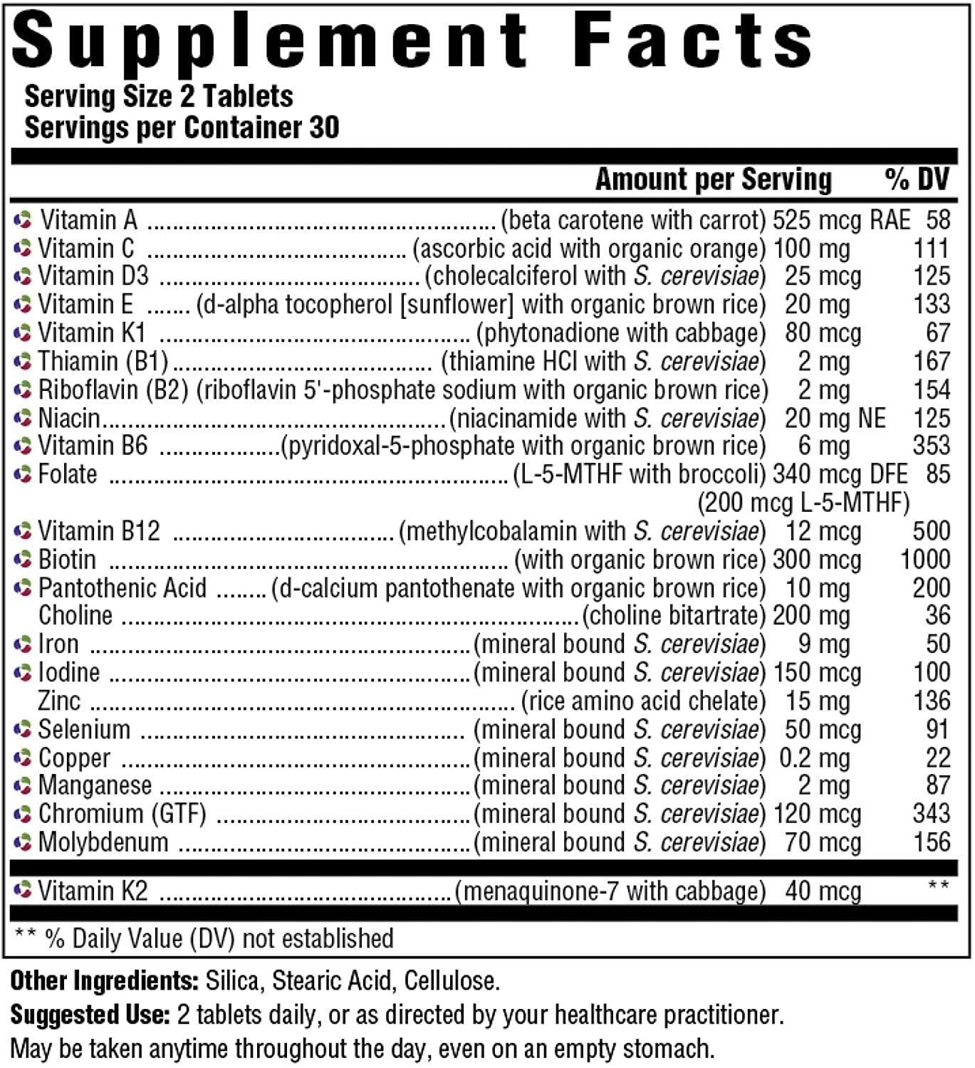 non-GMO multivitamins for women 40+