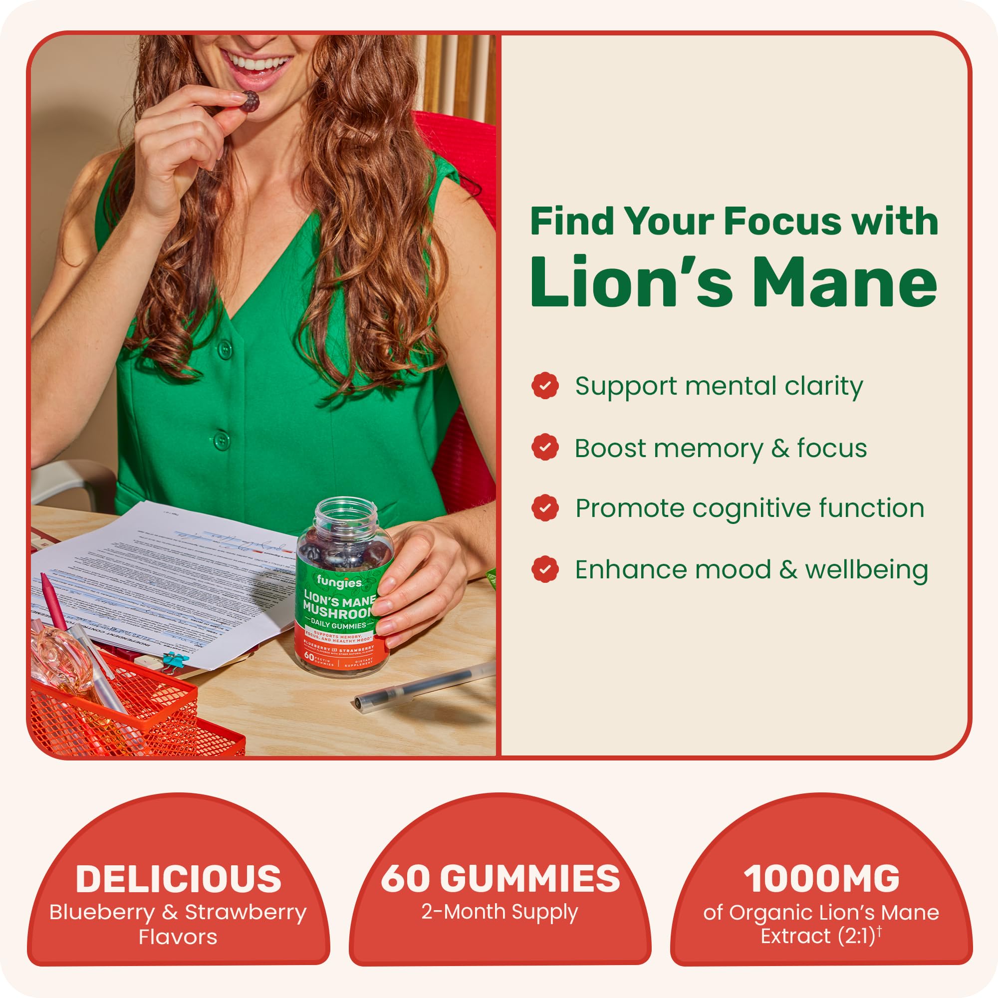 Non-GMO mushroom gummies for daily use