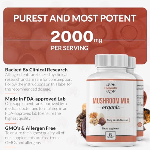 non-GMO mushroom health capsules