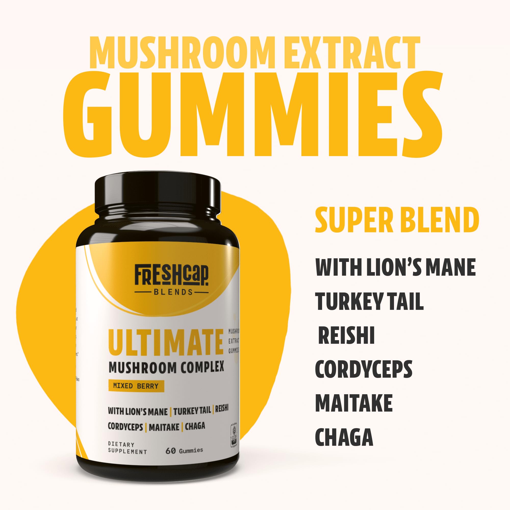 non-GMO mushroom supplement for adults