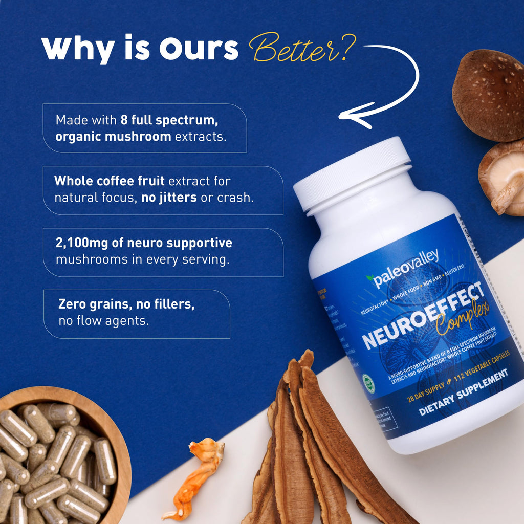 non-GMO mushroom supplement for vitality