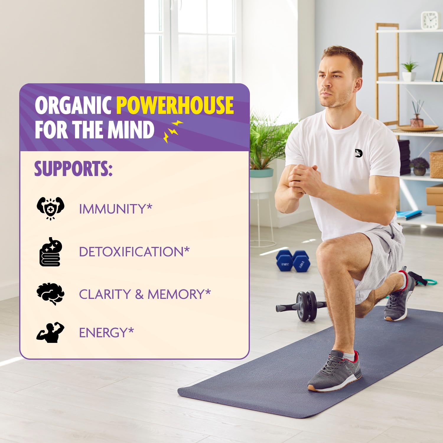 Non-GMO mushrooms for cognitive support