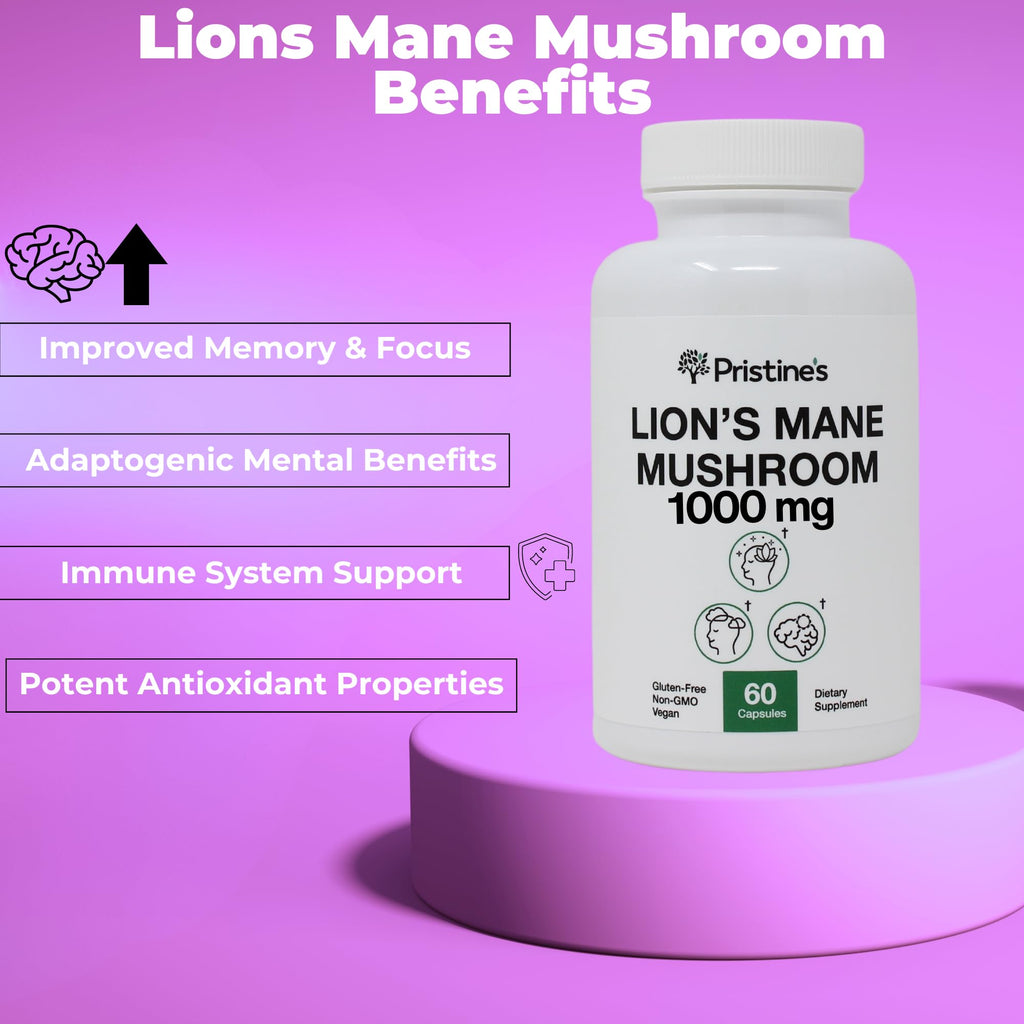Non-GMO mushrooms for memory support