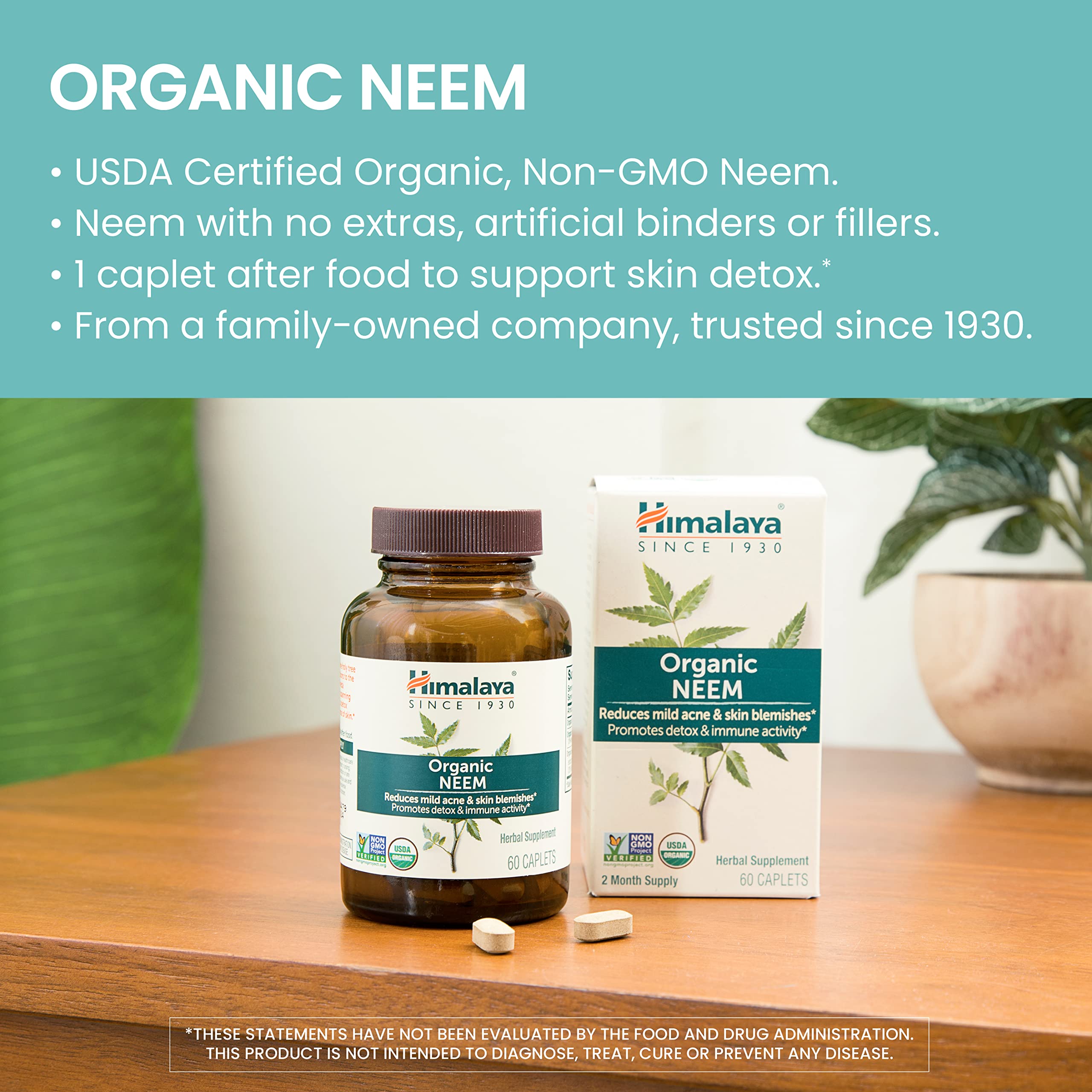 non-GMO neem for mild acne relief