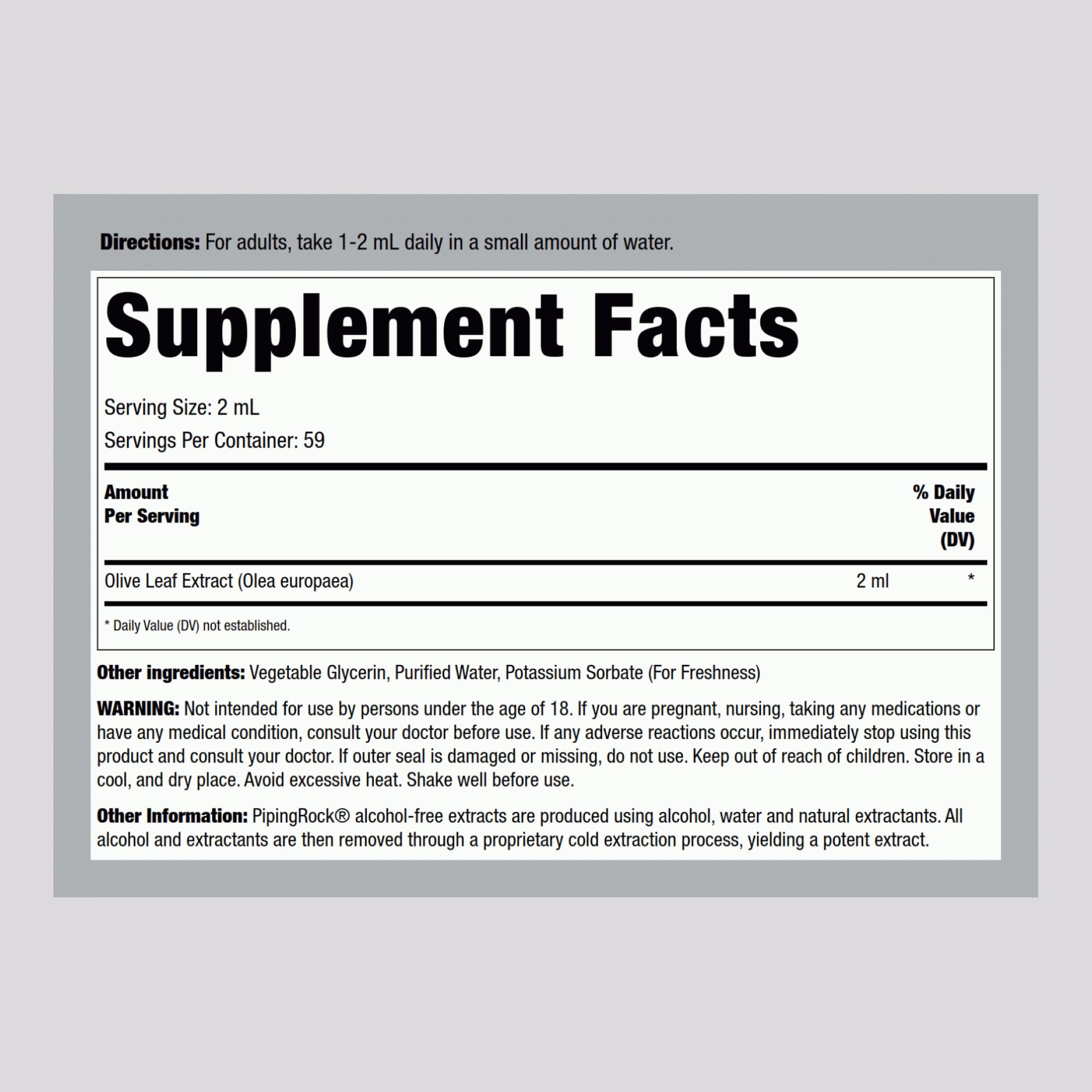 non-GMO olive leaf extract