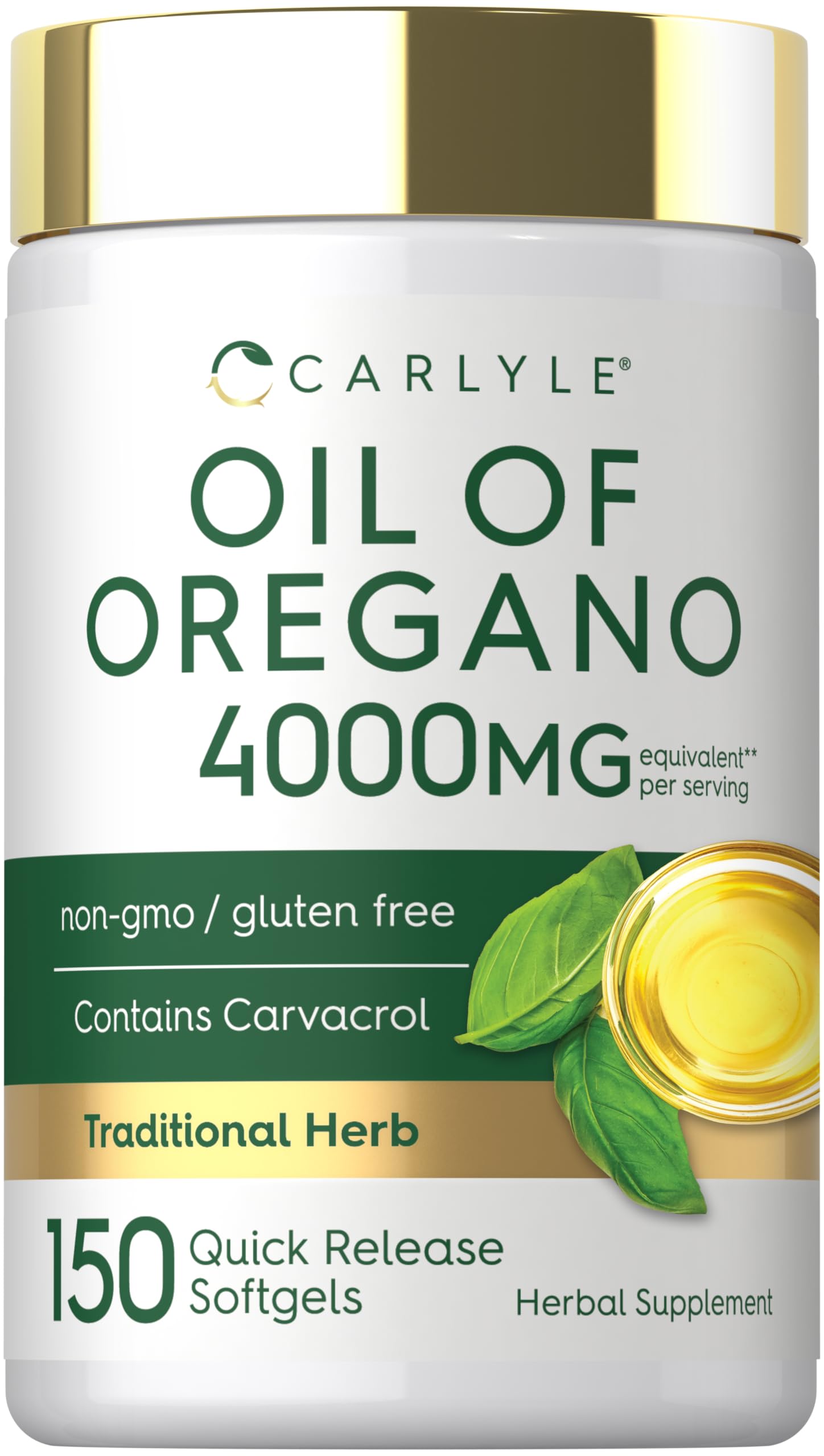 Non-GMO oregano oil softgels