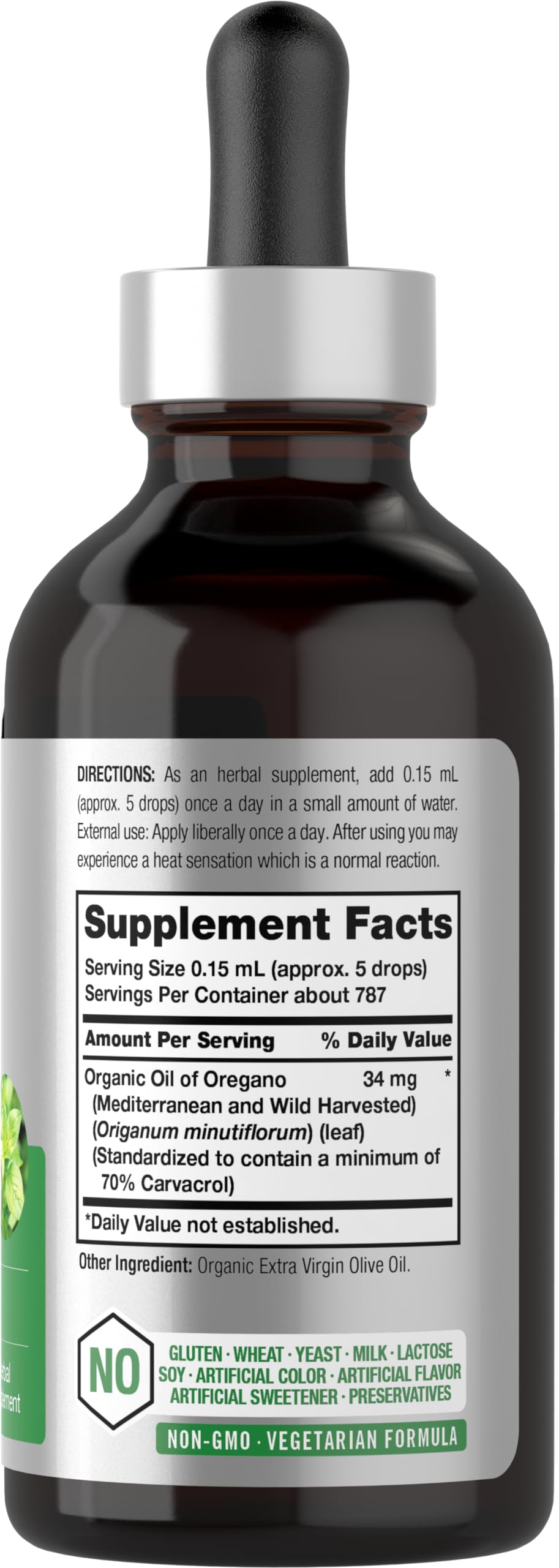 non-GMO oregano supplement for health