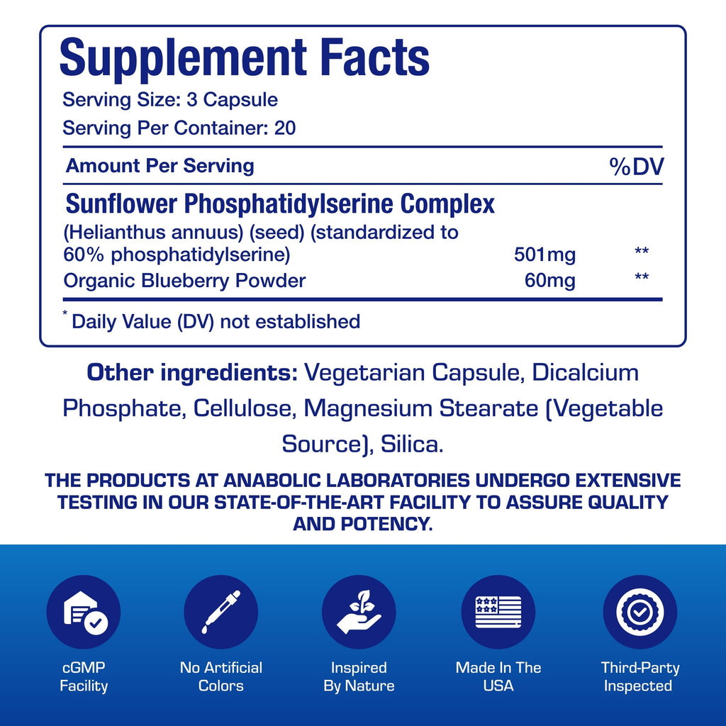 Non-GMO phosphatidylserine capsules