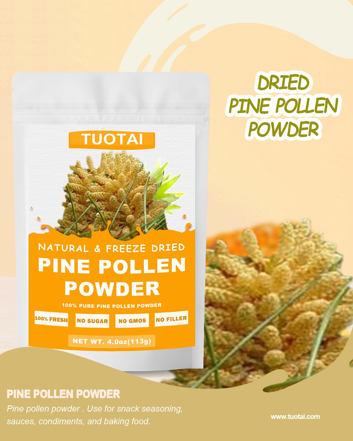 non-GMO pine pollen powder