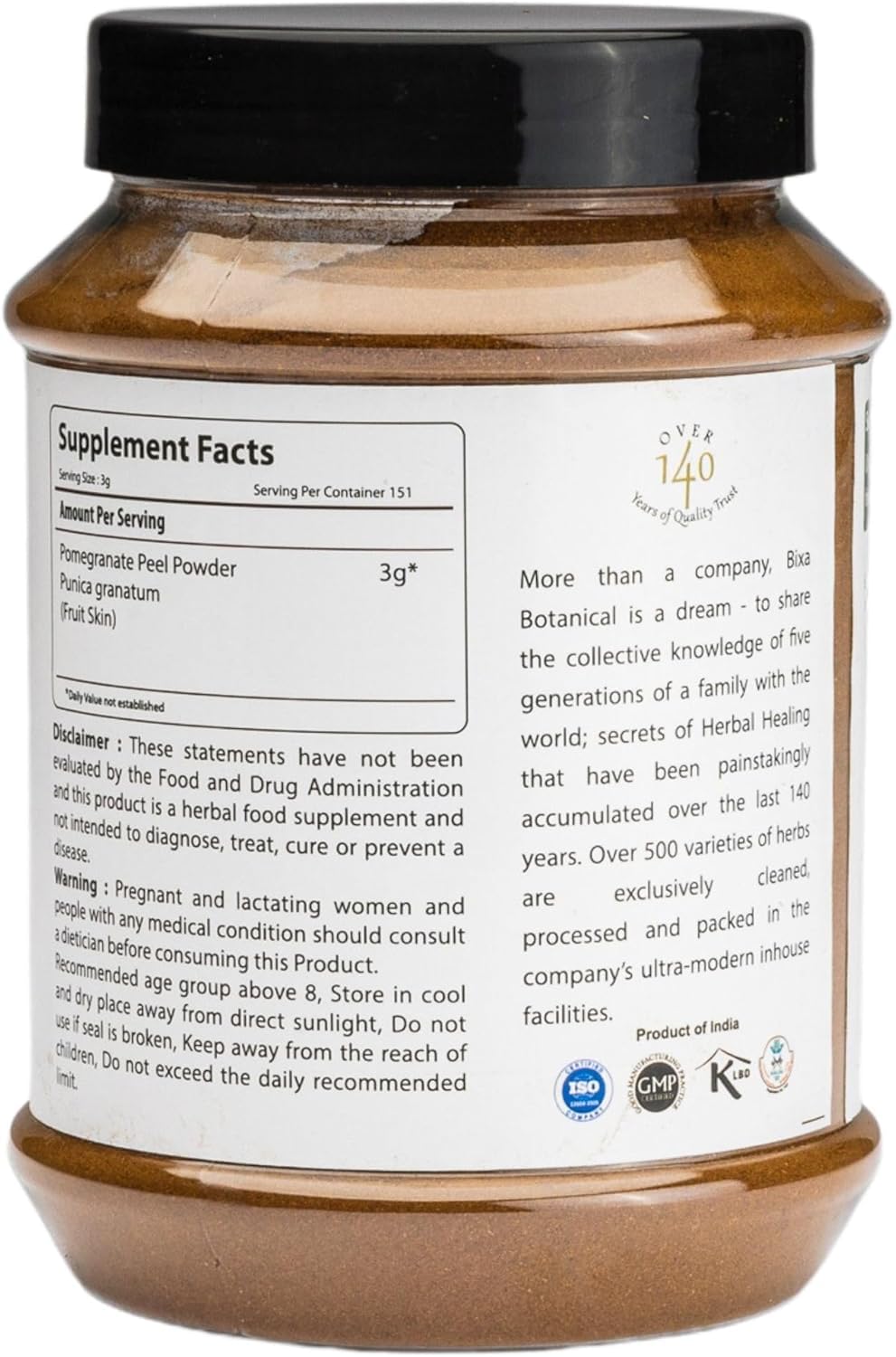 non-GMO pomegranate peel powder benefits