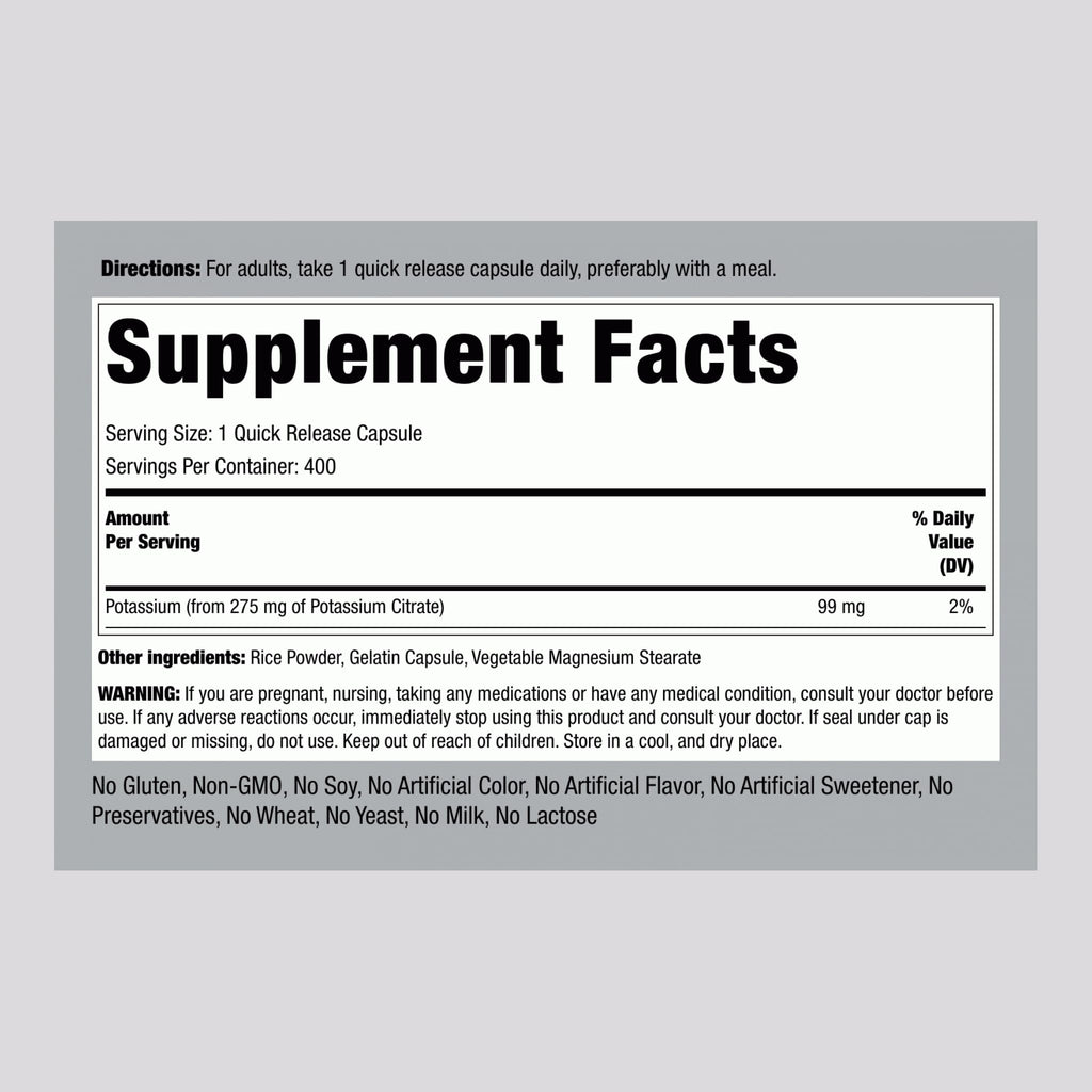 non-GMO potassium citrate benefits